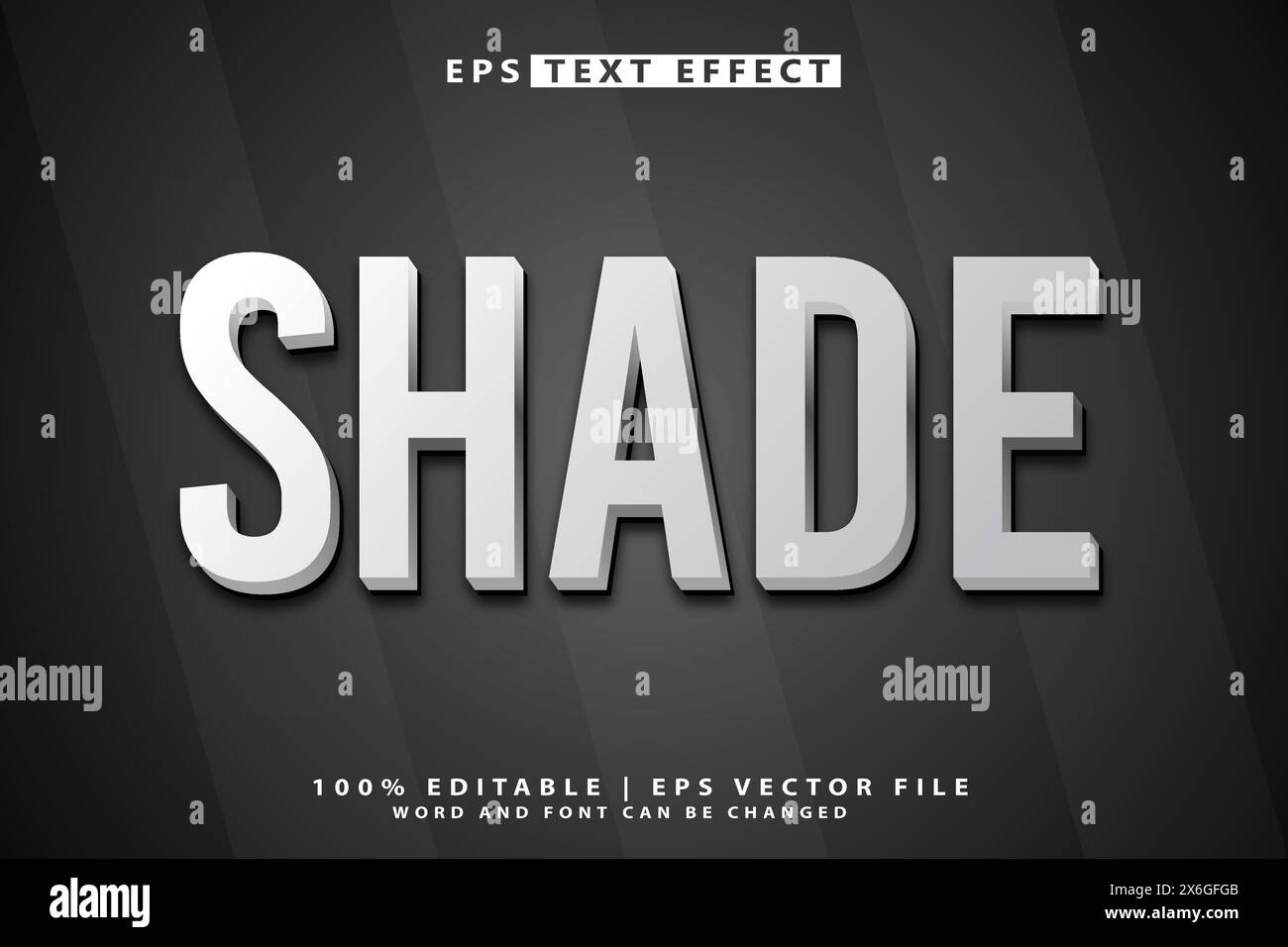 editable 3D text effect Stock Vector Image & Art - Alamy