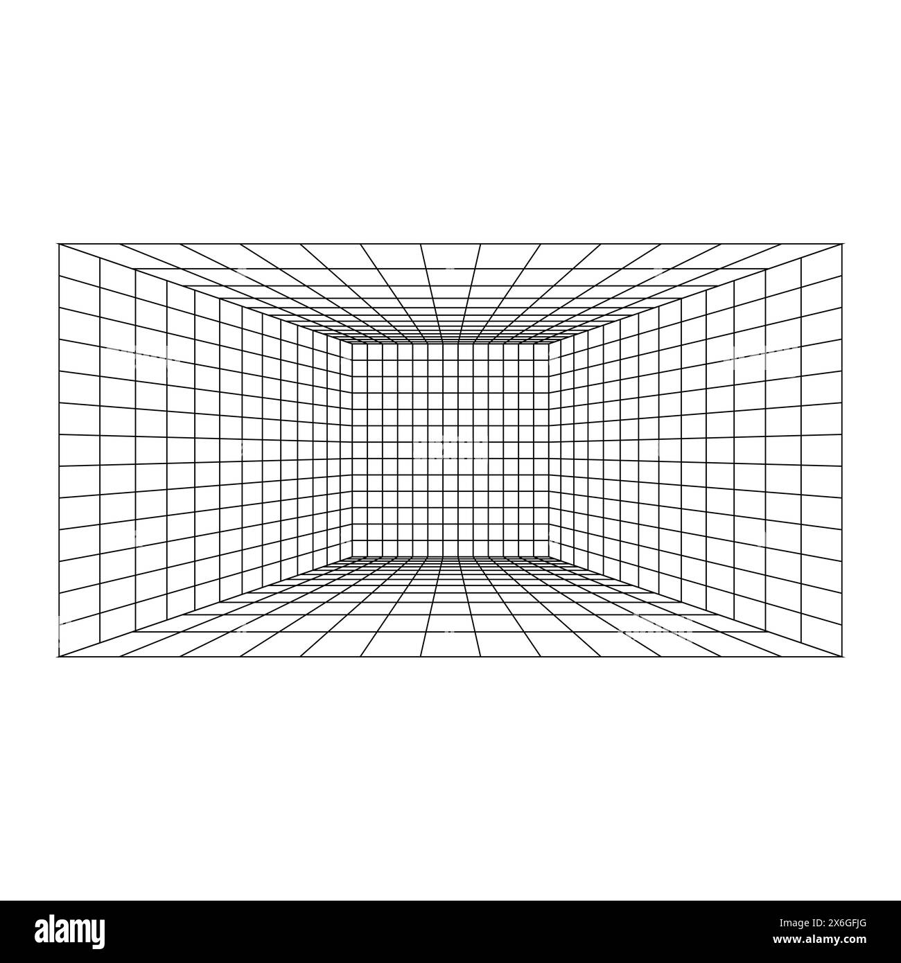 Abstract geometric room. Isometric grid. Circle, drawing, wall, shape ... Abstract geometric room. Isometric grid. Circle, drawing, wall, shape ...