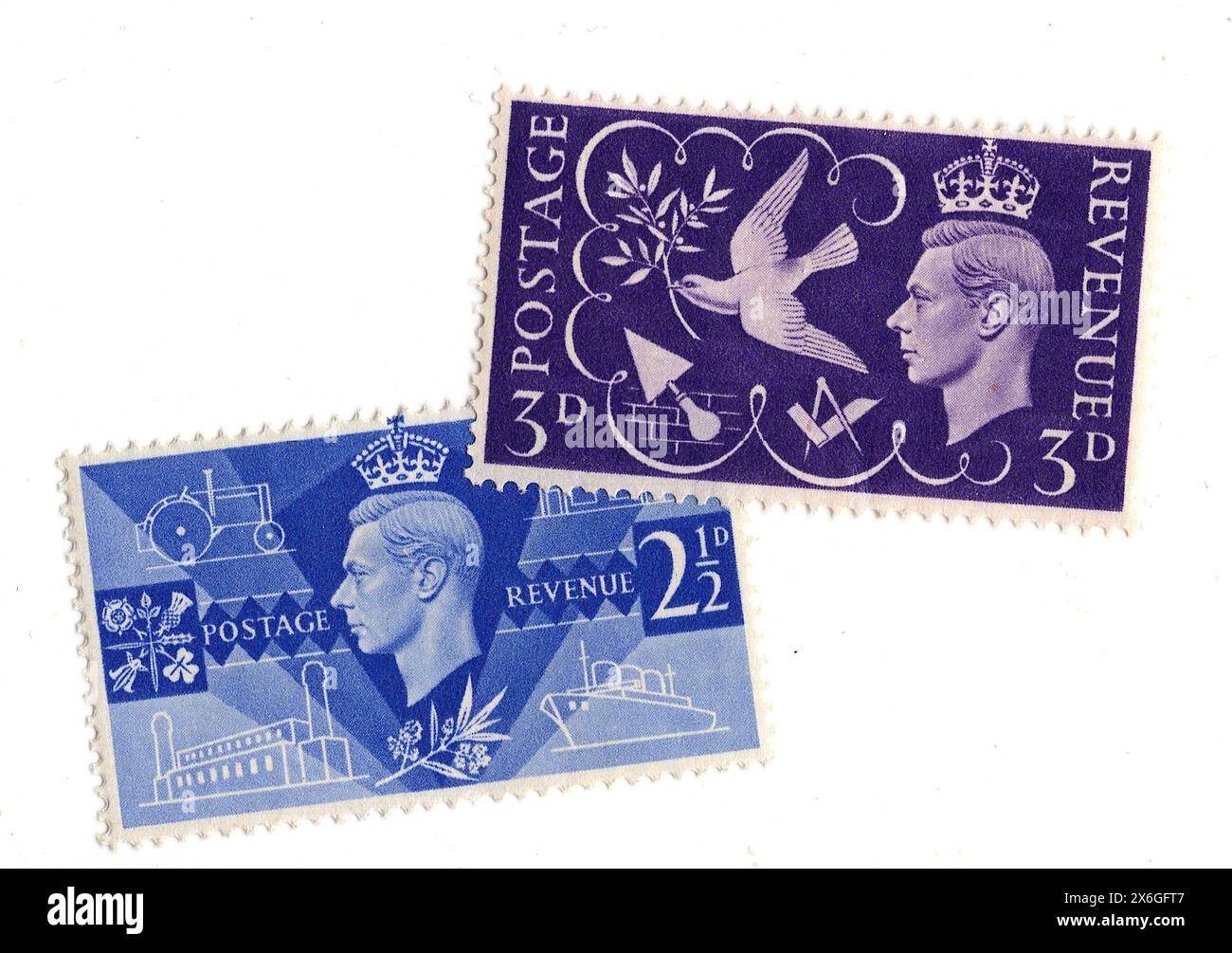 A set of King George VI Symbols of Peace and Reconstruction postage ...