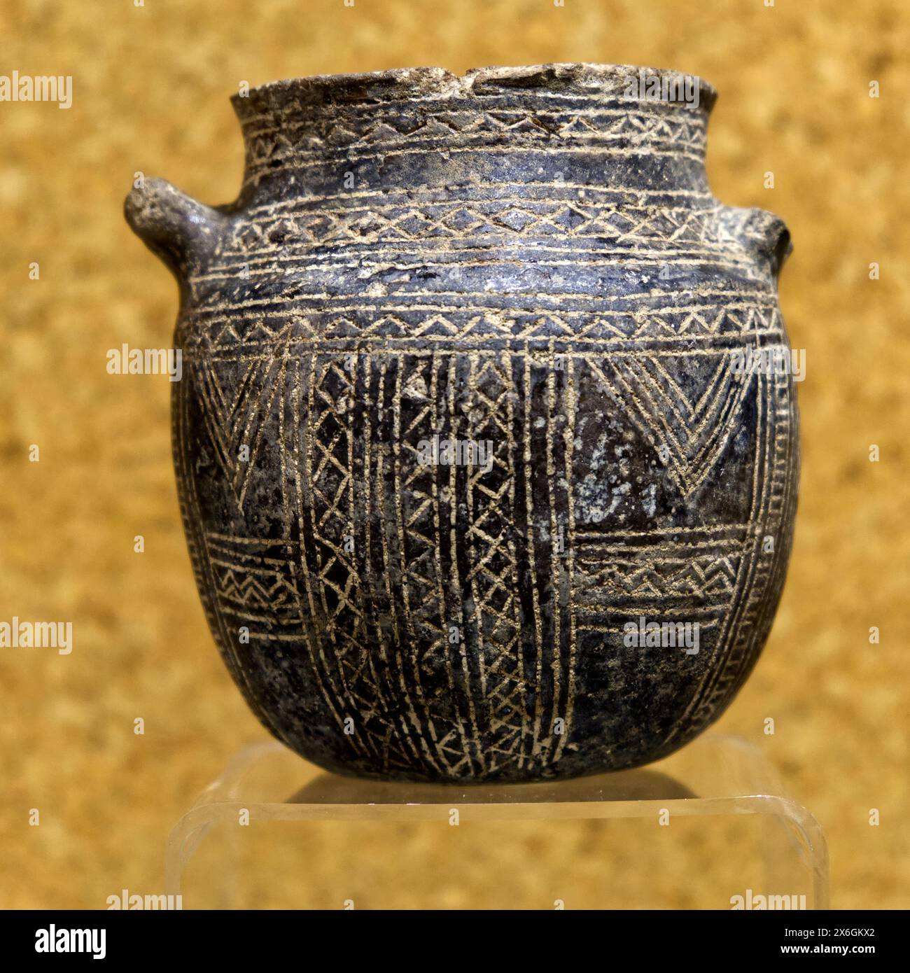 Cagliari, Italy - 11 Jan 2024: Decorated barrel pot Stock Photo - Alamy
