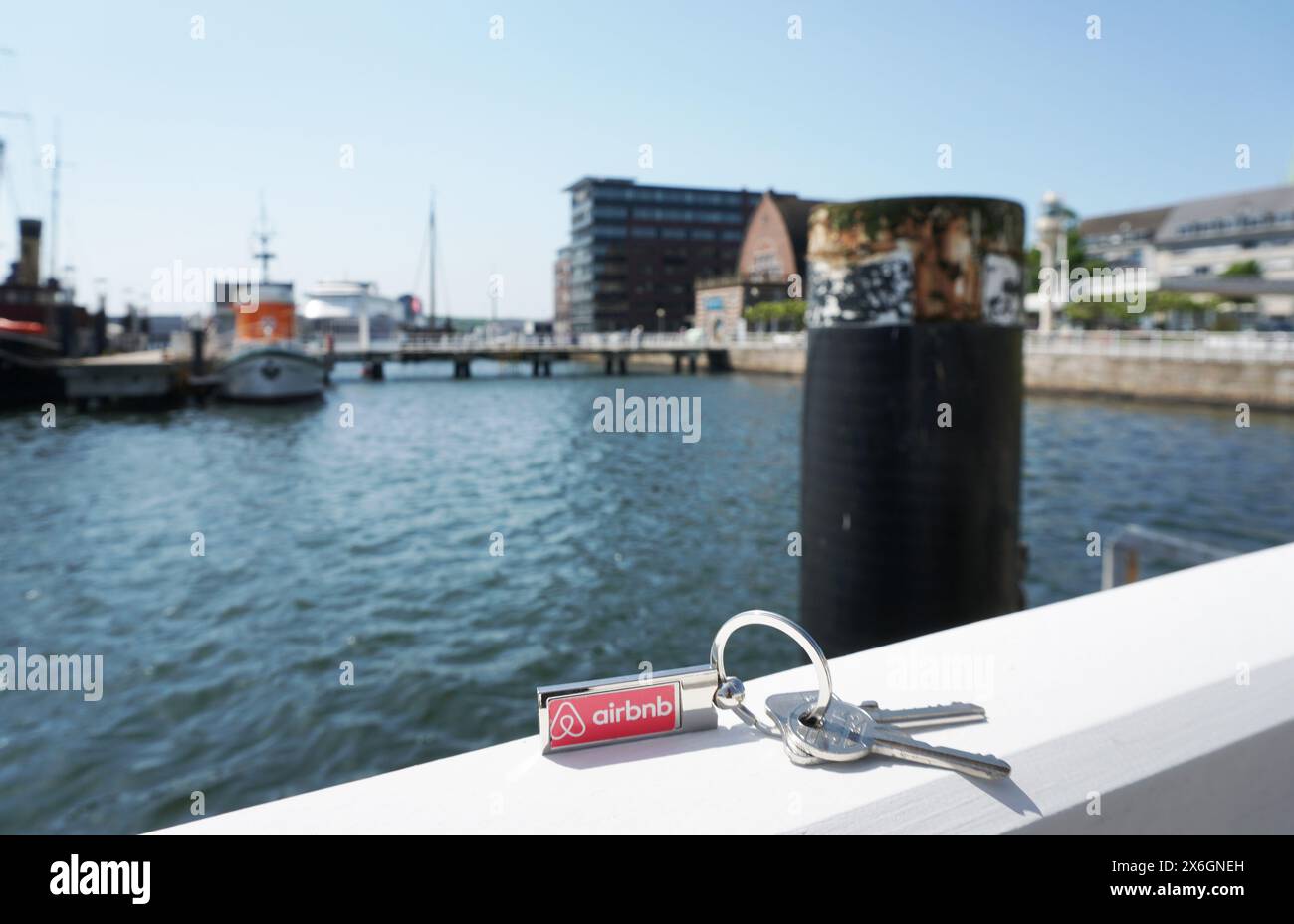 Airbnb Key at Kiel Harbor Stock Photo - Alamy