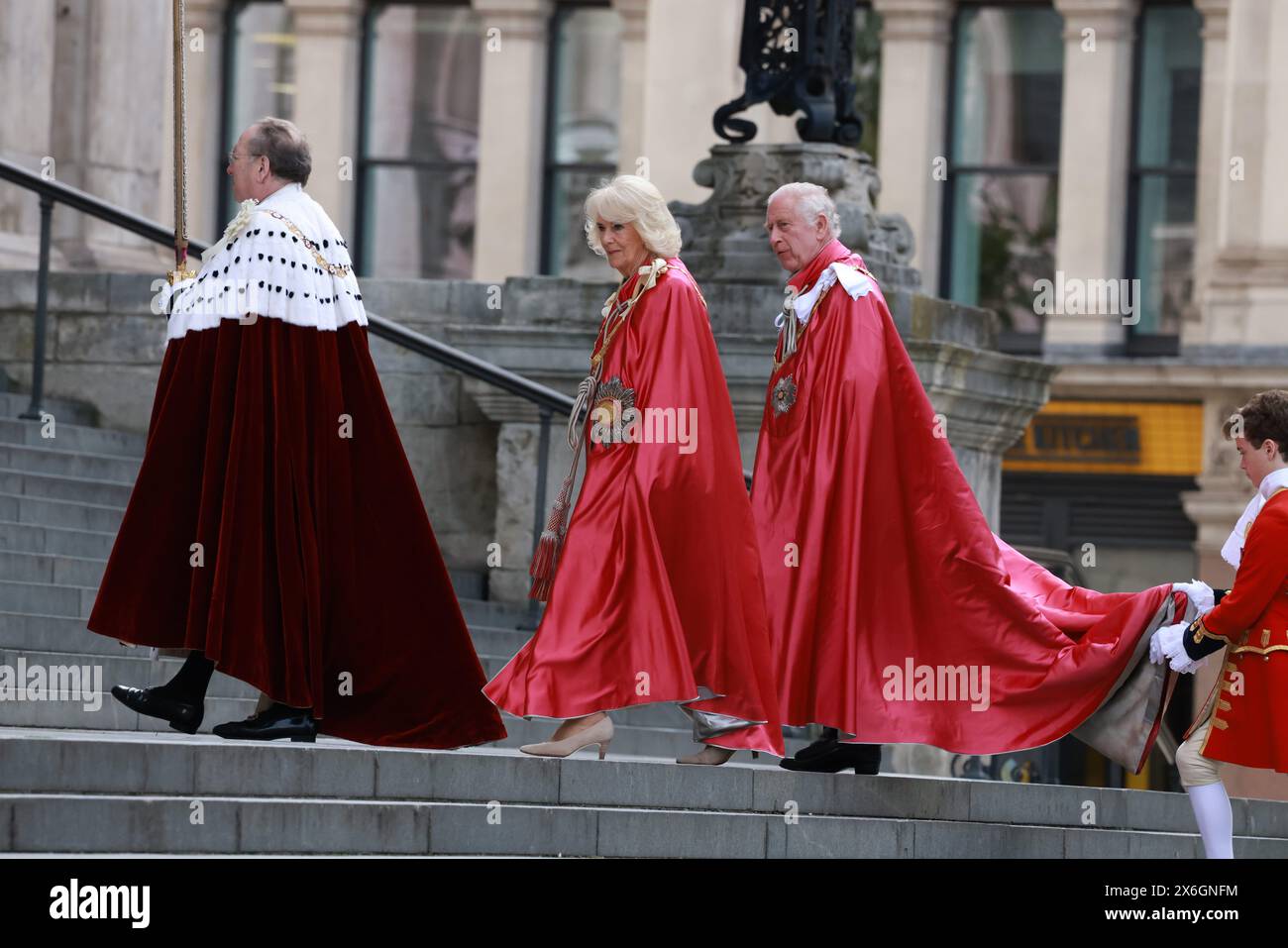 London, UK. King Charles and Queen Camilla attend the Ceremonial ...