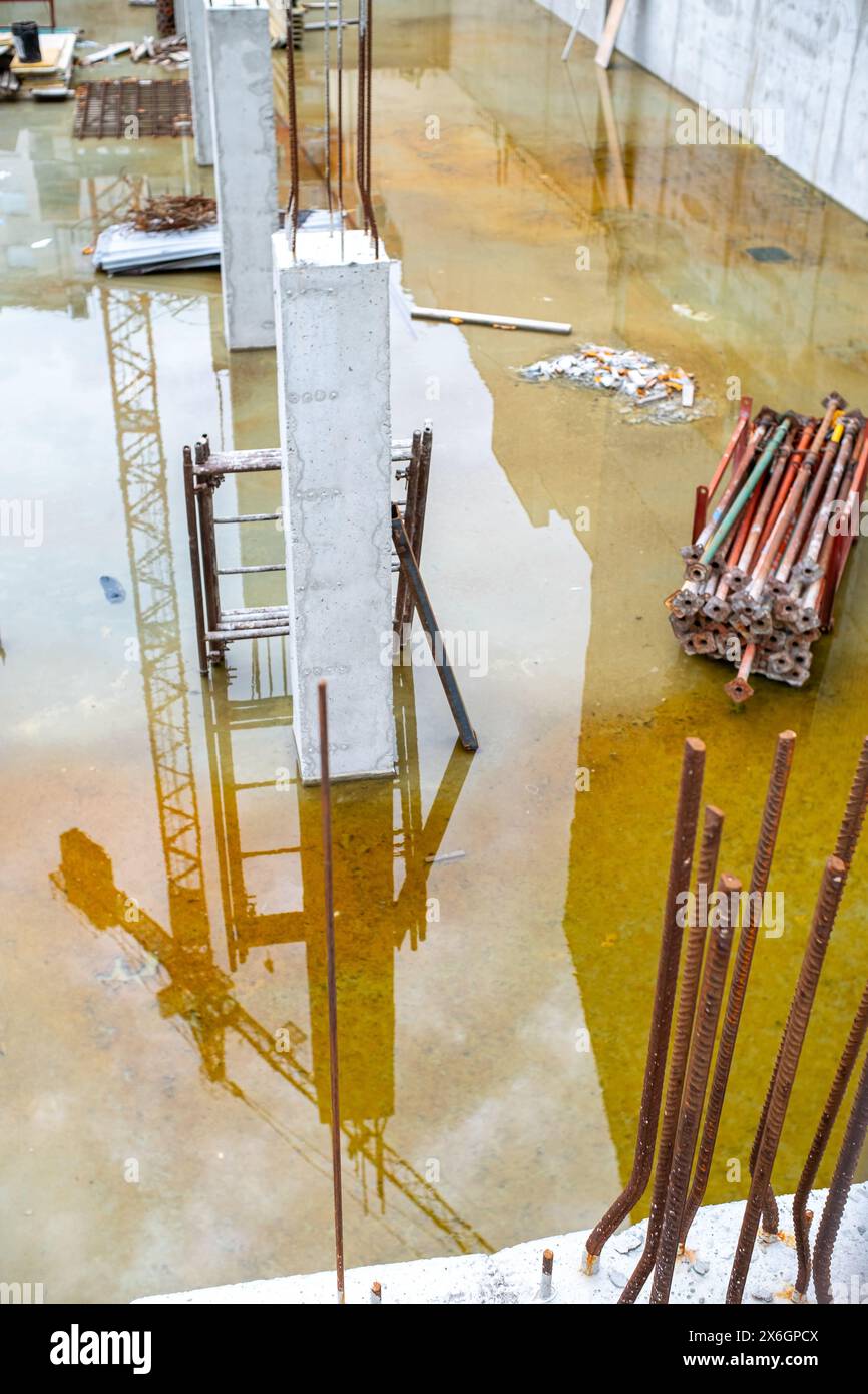 foundations of a building under construction Stock Photo - Alamy