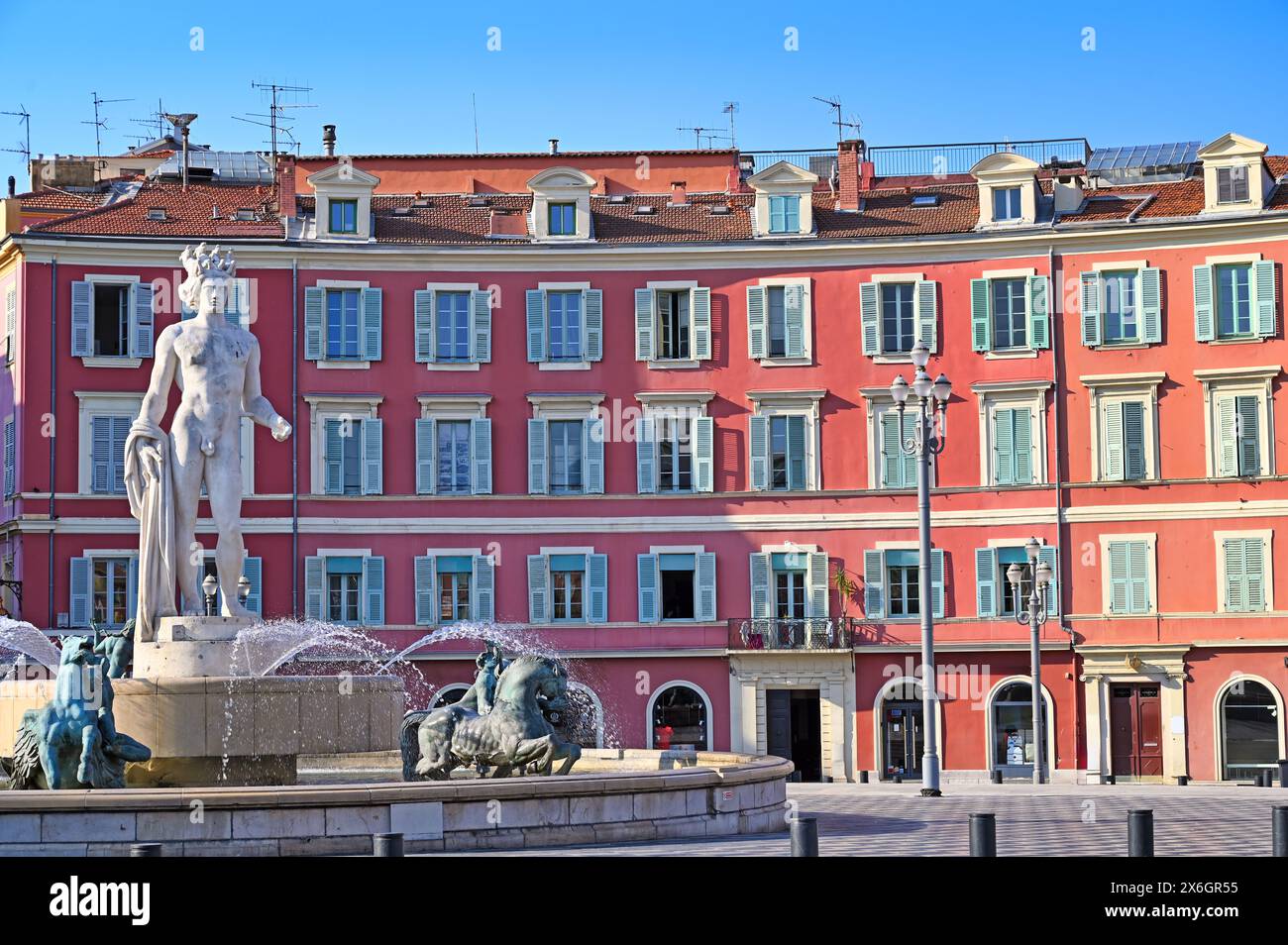 Apollo statue place massena nice hi-res stock photography and images ...