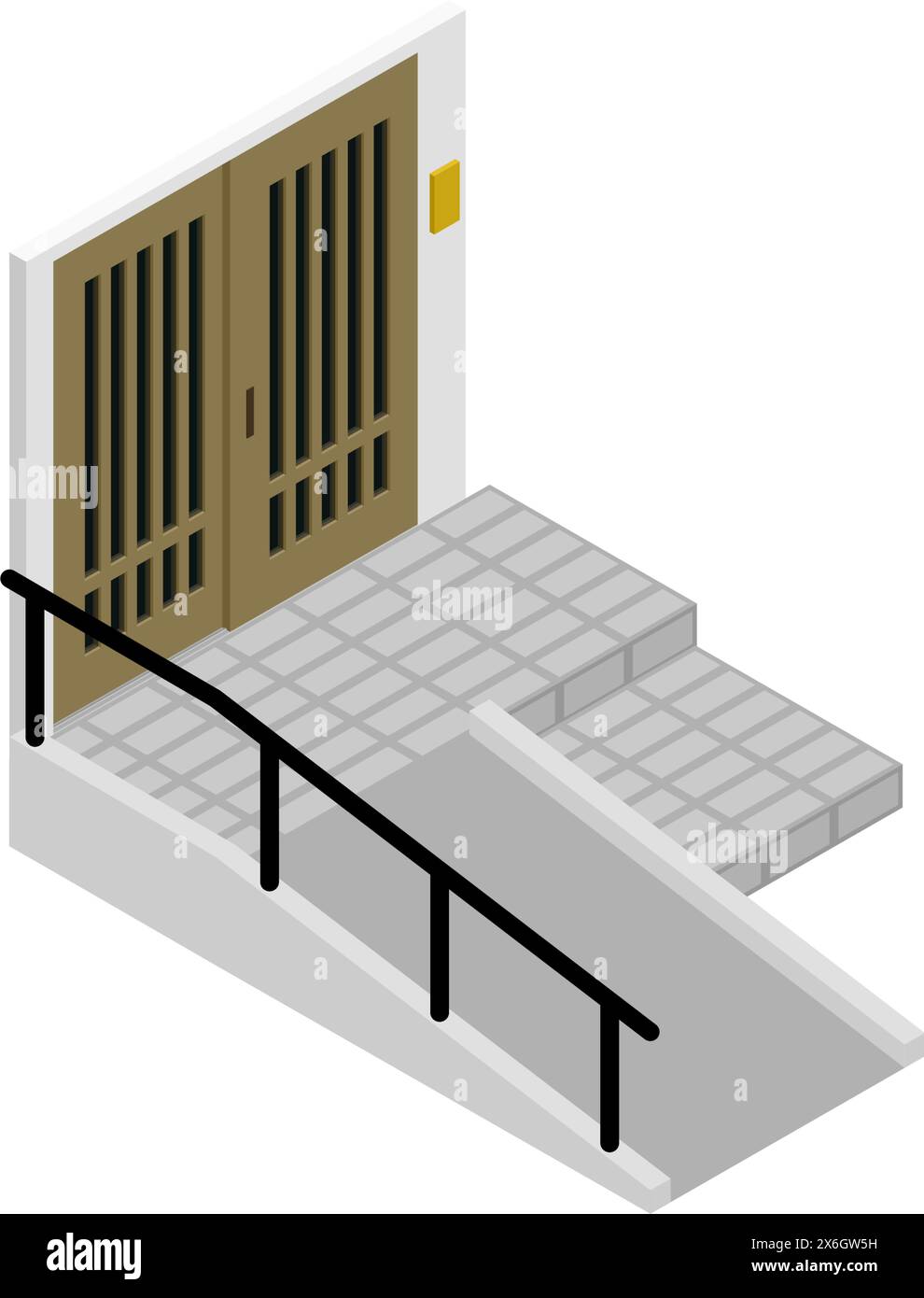 Home remodeling, nursing home remodeling with ramp in front of entrance ...