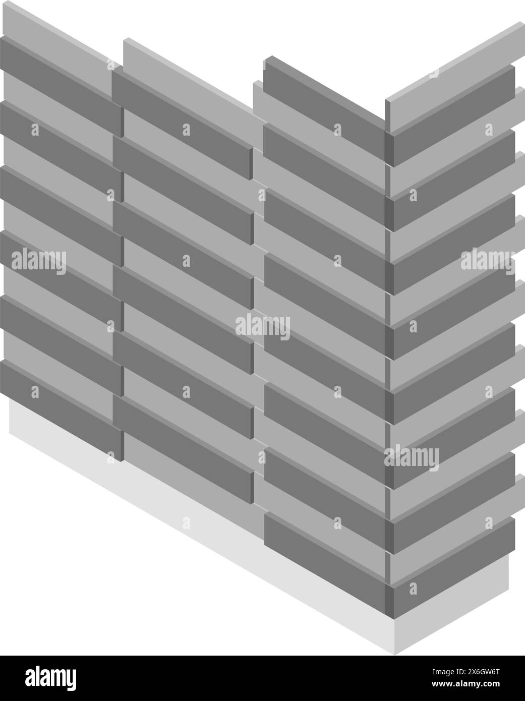 Residential renovation, exterior tiling, isometric illustration, Vector ...