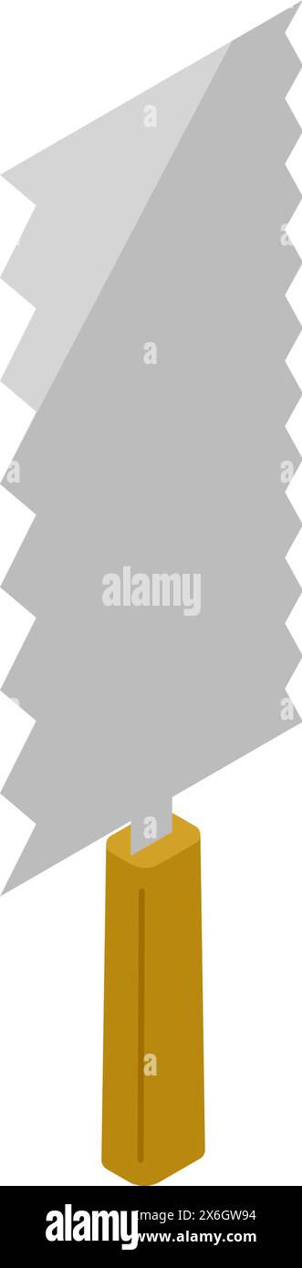Tools Double-edged saw, isometric illustration, Vector Illustration ...