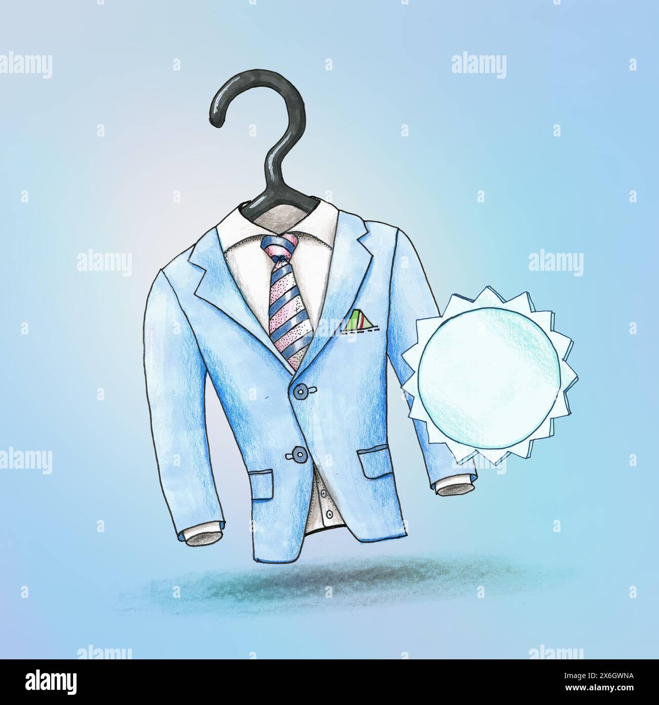 Tuxedo suit- piece and type of clothing - 2d icon hand-drawn ...