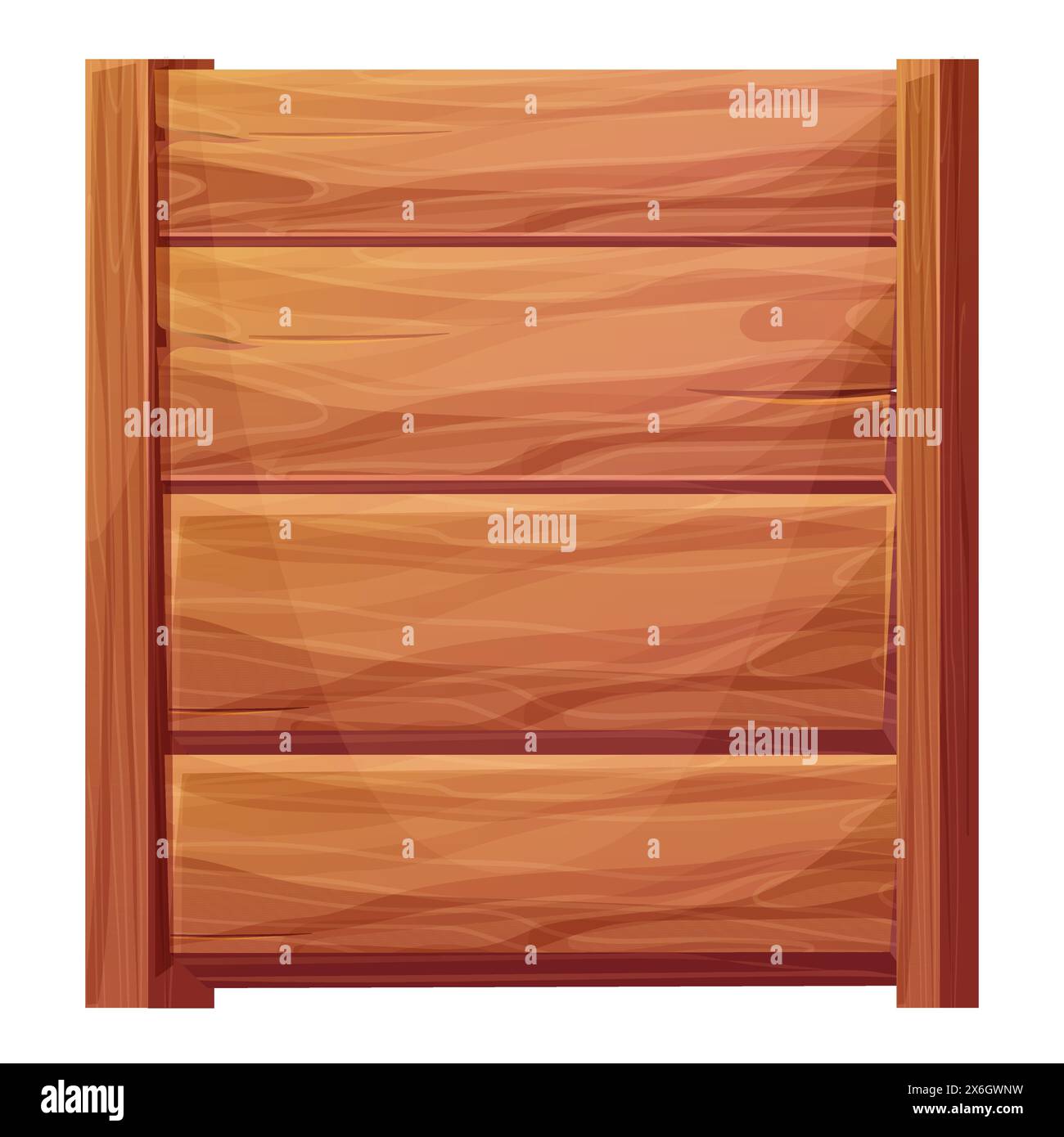 Wooden frame, signboard rustick border timber textured isolated on ...