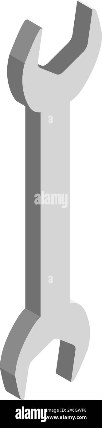 Tools Spanner (wrench), isometric illustration, Vector Illustration ...