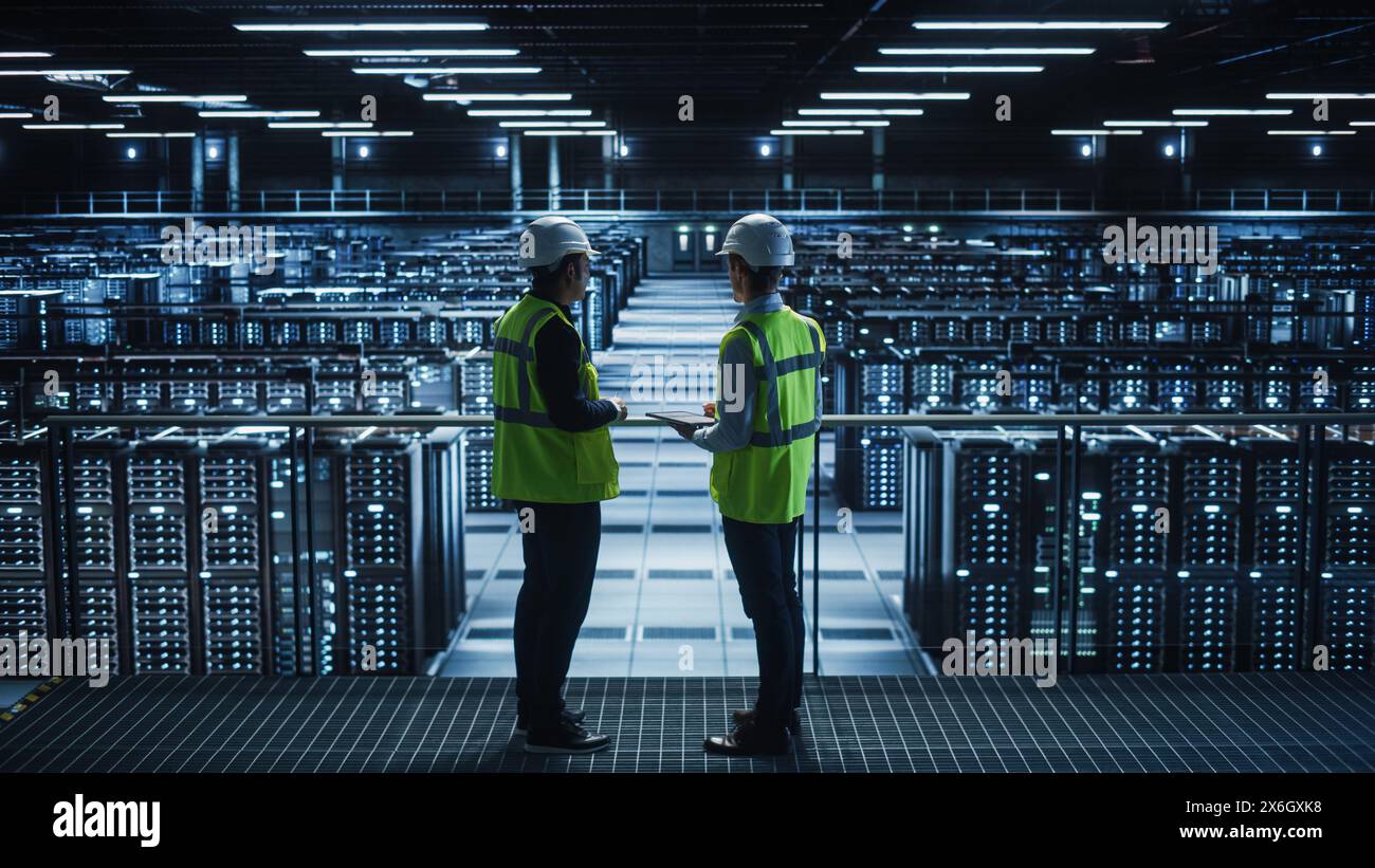 Data Center IT Specialist and System administrator Talk, Use Tablet ...