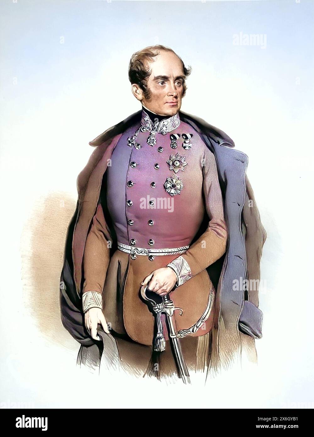 Portraet des Anton Freiherr von Piret-Bihain 1785-1851 ...