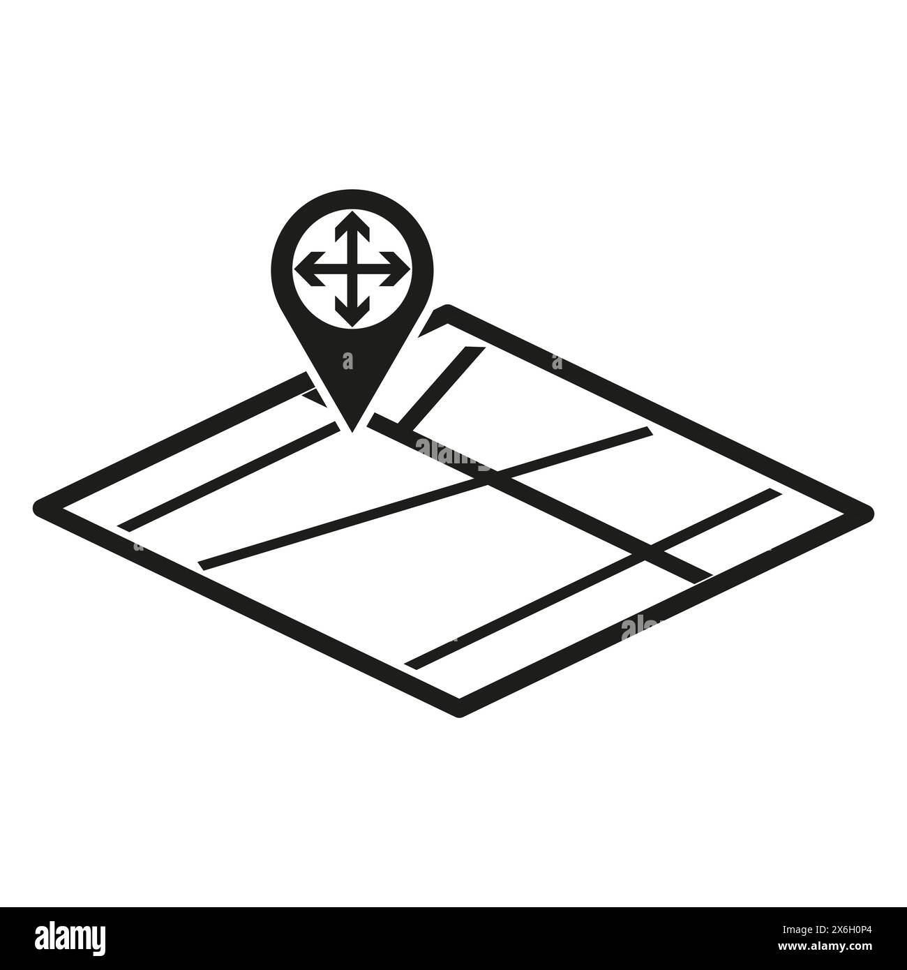 Map Location Icon Vector Navigation Symbol Destination Point Vector