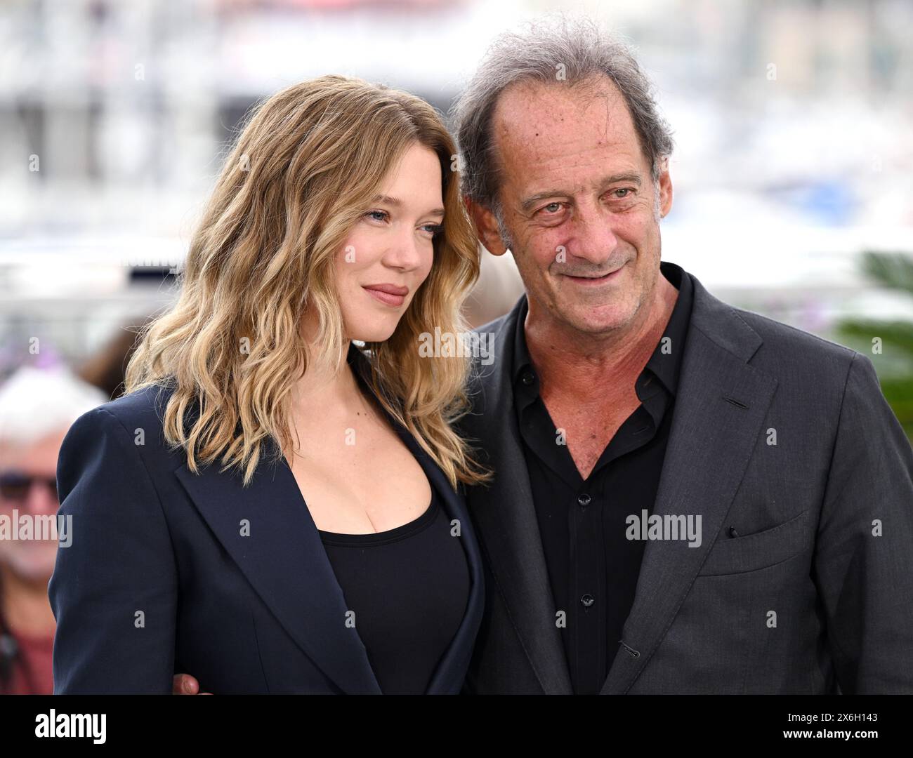 Cannes, France. May 15th, 2024. Lea Seydoux and Vincent Lindon ...
