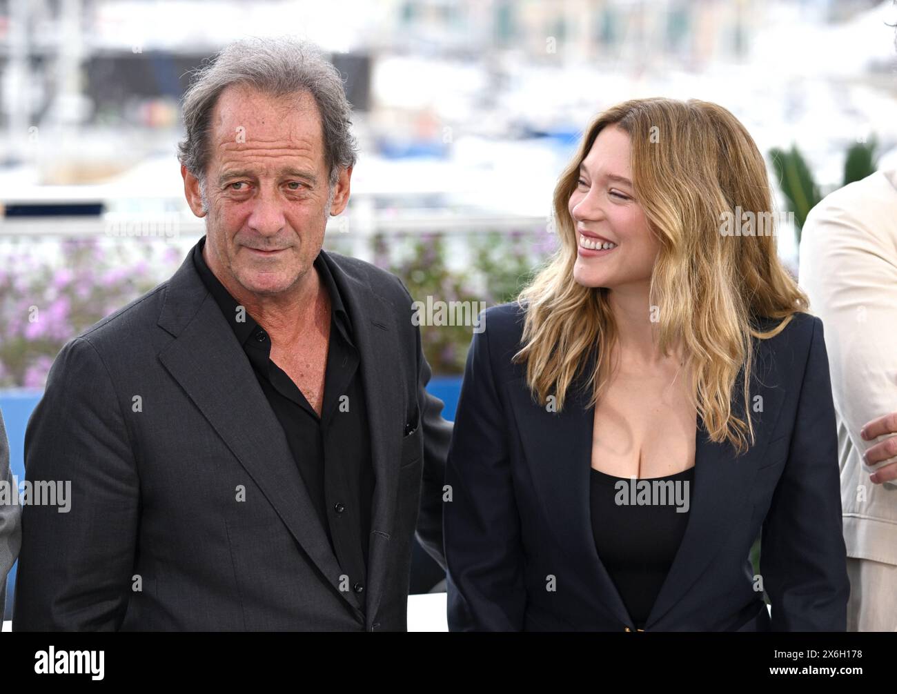 Cannes, France. May 15th, 2024. Vincent Lindon and Lea Seydoux ...