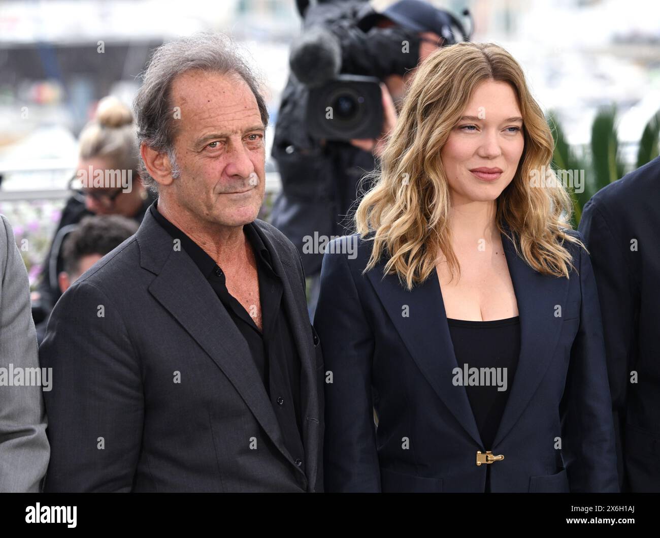 Cannes, France. May 15th, 2024. Vincent Lindon and Lea Seydoux ...