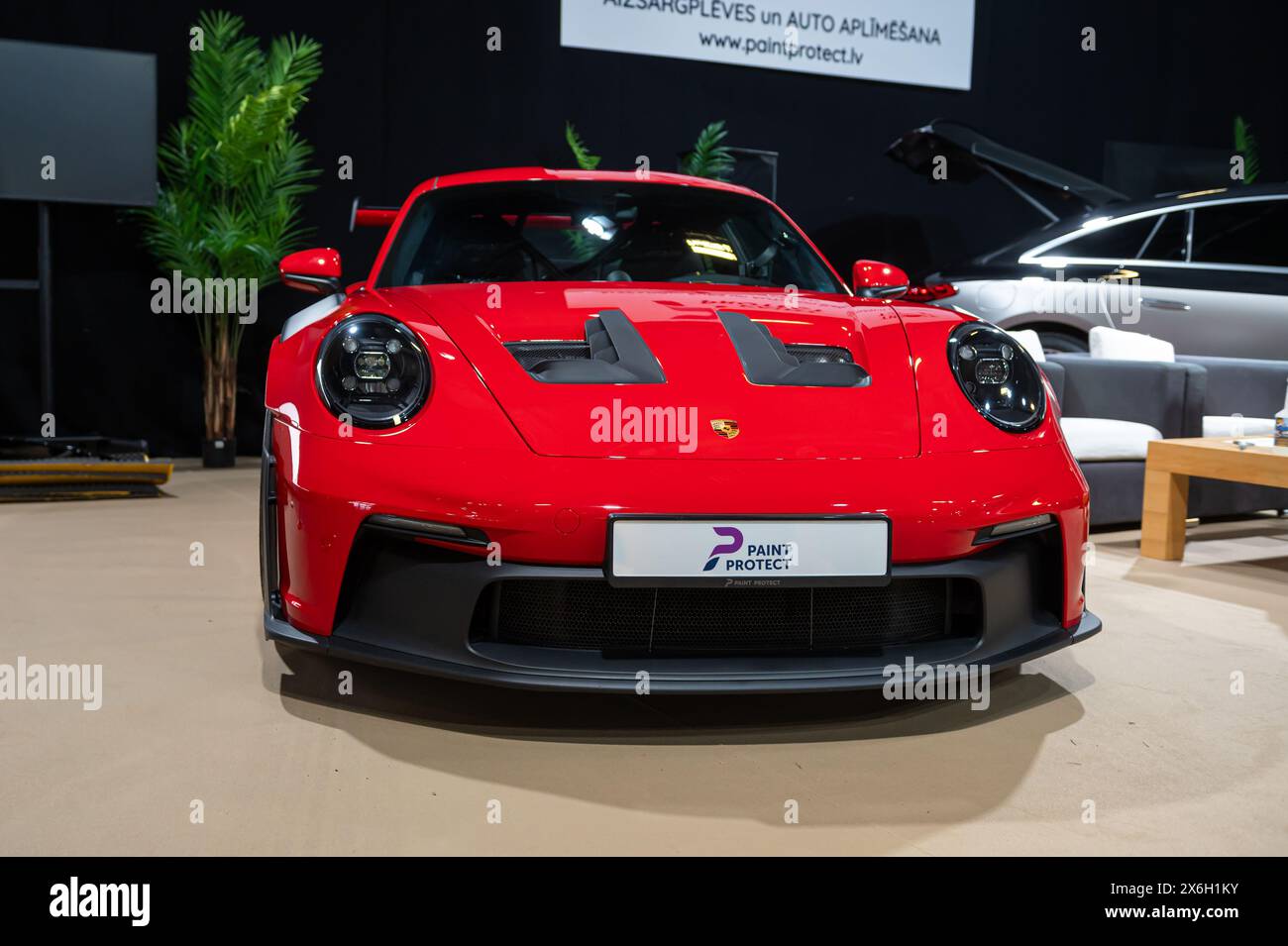 Riga, Latvia, April 19, 2024: Porsche 911 GT3 RS sports car presented ...