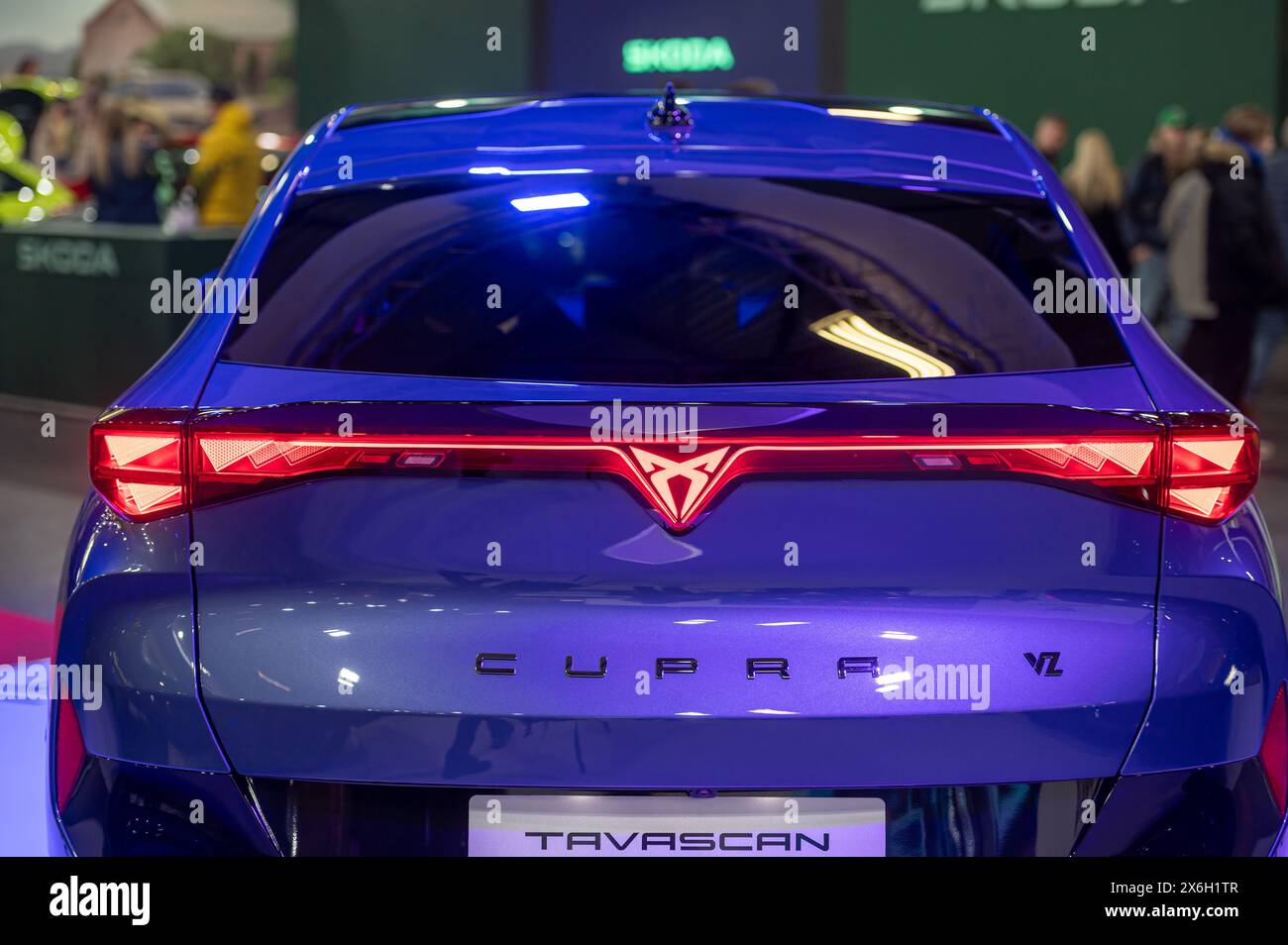 Riga, Latvia, April 19, 2024: fully electric car Cupra Tavascan ...