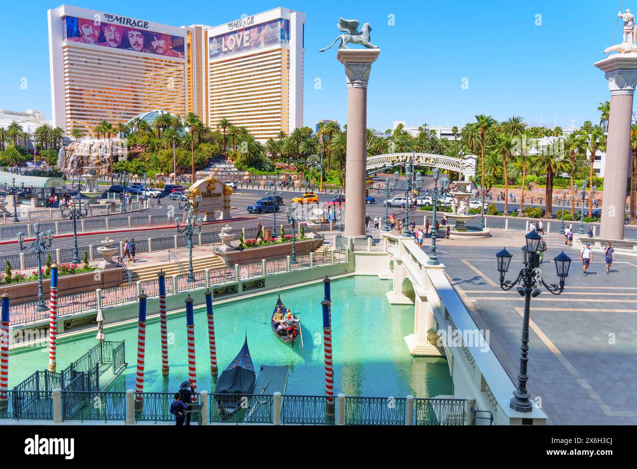Las Vegas, Nevada - April 13, 2024: Mirage Resort Seen From the Vantage Point of the Venetian ...