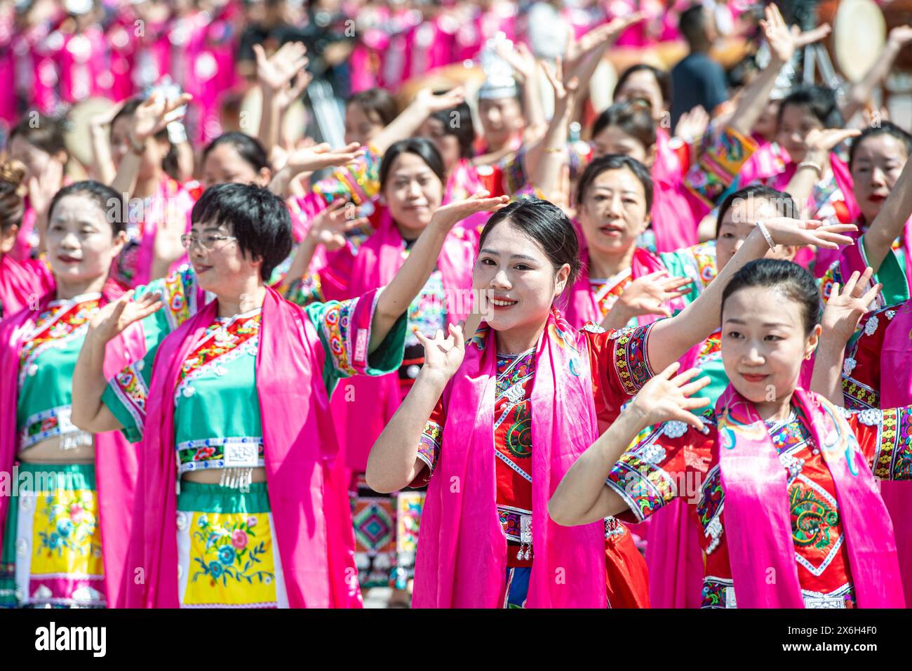 Chongqing, China's Chongqing. 15th May, 2024. People from the Miao ...