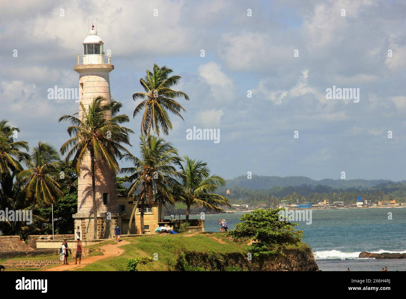 The Galle Fort Lighthouse, rebuilt in 1939 within Sri Lanka's historic ...