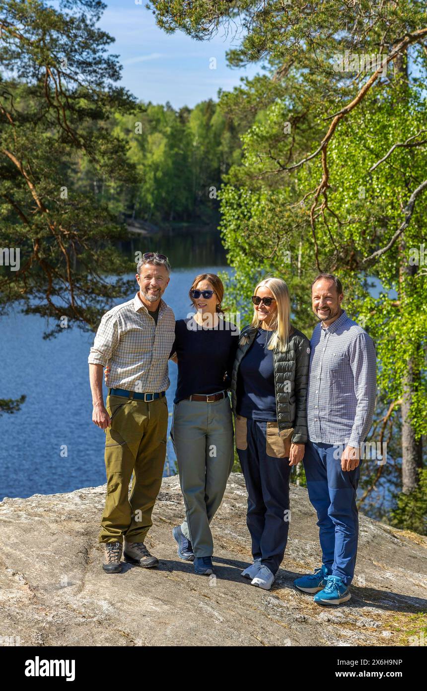 Oslo, Norwegen. 15th May, 2024. Danish King Frederik, Queen Mary and ...