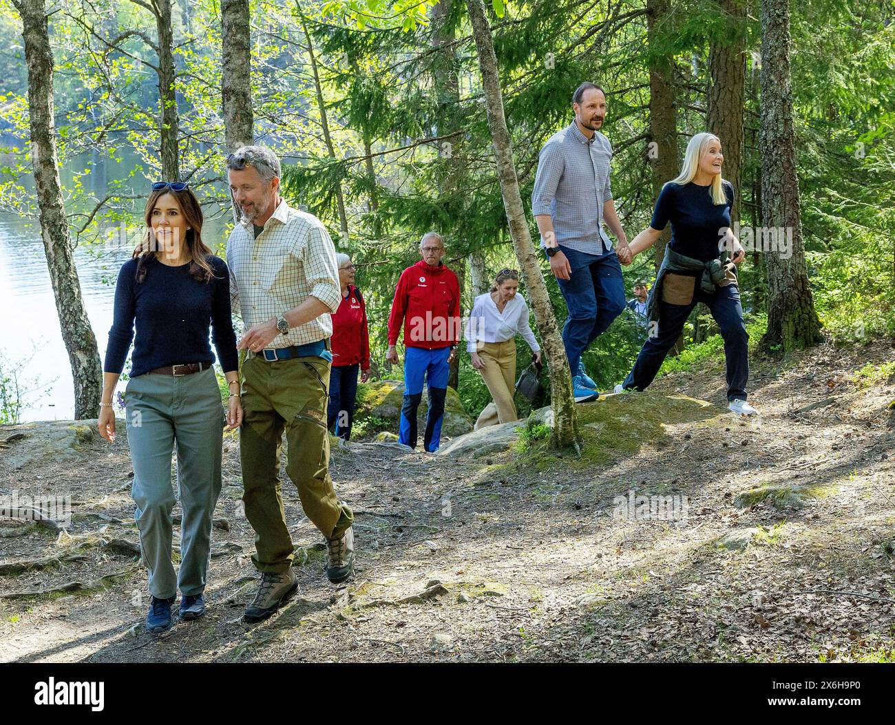 Oslo, Norwegen. 15th May, 2024. Danish King Frederik, Queen Mary and Norwegian crown prince ...