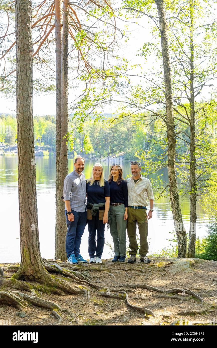 Oslo, Norwegen. 15th May, 2024. Danish King Frederik, Queen Mary and Norwegian crown prince ...