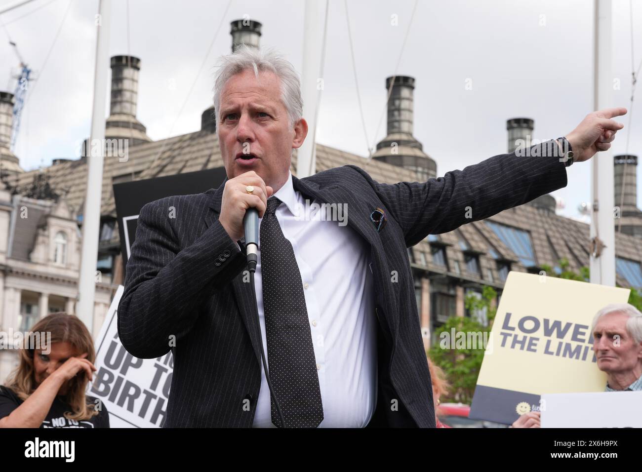 DUP MP Ian Paisley Jnr speaks as pro-life groups demonstrate outside ...