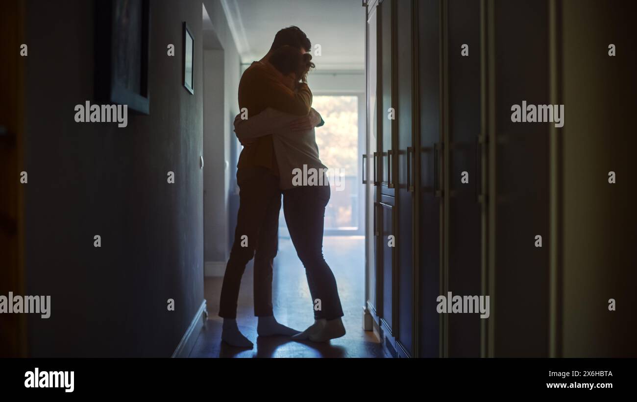 Sad Couple Embracing, Comforting Each other in Difficult Times. Family ...