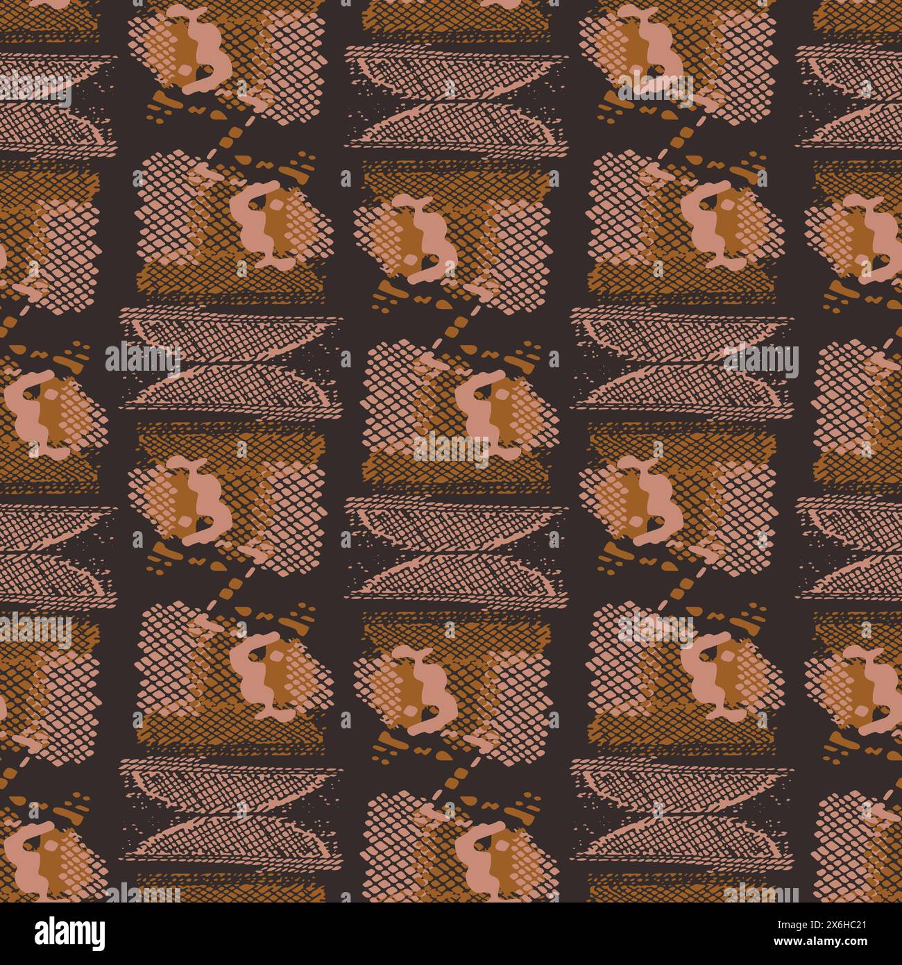 Tribal ethnic camouflage abstract pattern design in fall color trend ...