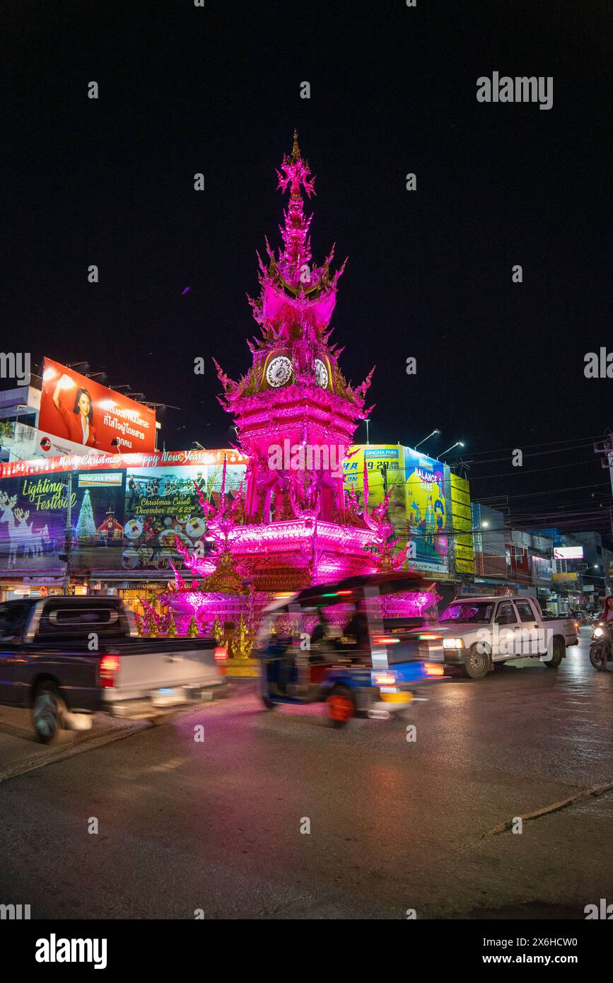 Chiang Rai Clock Tower Stock Photo - Alamy