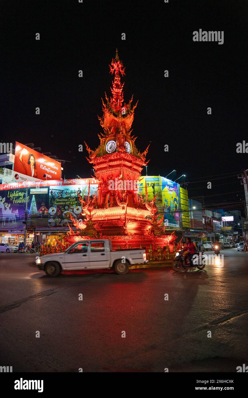 Chiang Rai Clock Tower Stock Photo - Alamy