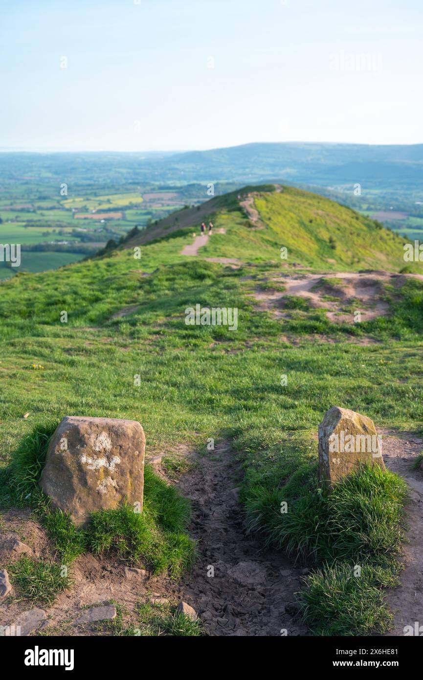 Entrance stones to St.Michael's Chapel on the summit of Skirrid ...