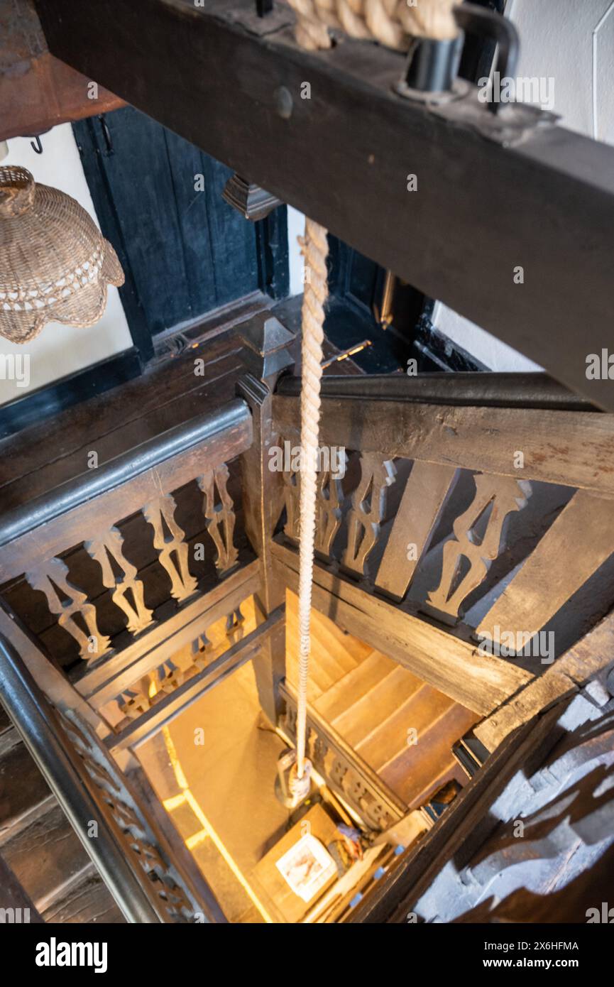Hanging beam and rope, Skirrid Mountain Inn, Powys, Wales, UK Stock ...