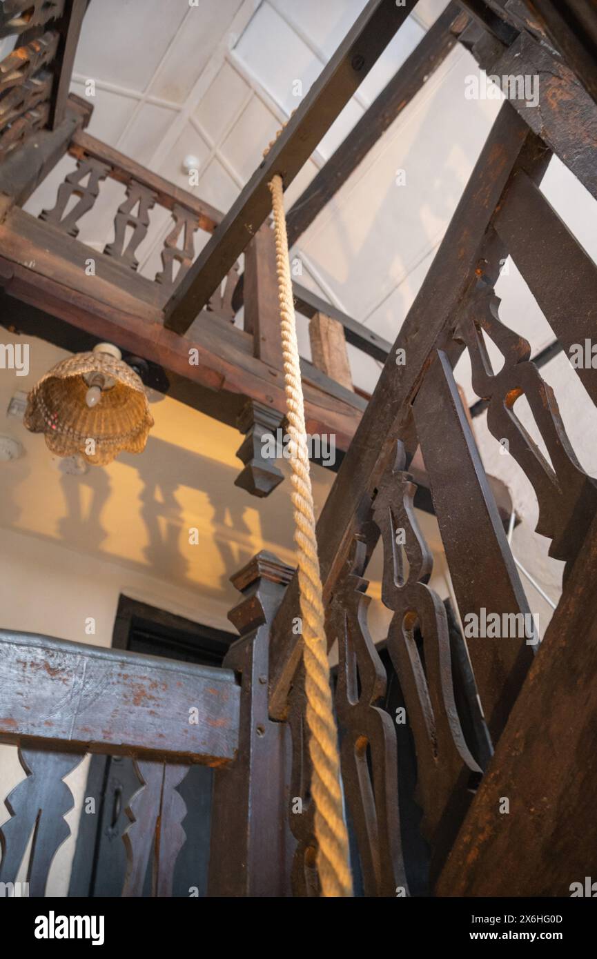 Hanging beam and rope, Skirrid Mountain Inn, Powys, Wales, UK Stock ...