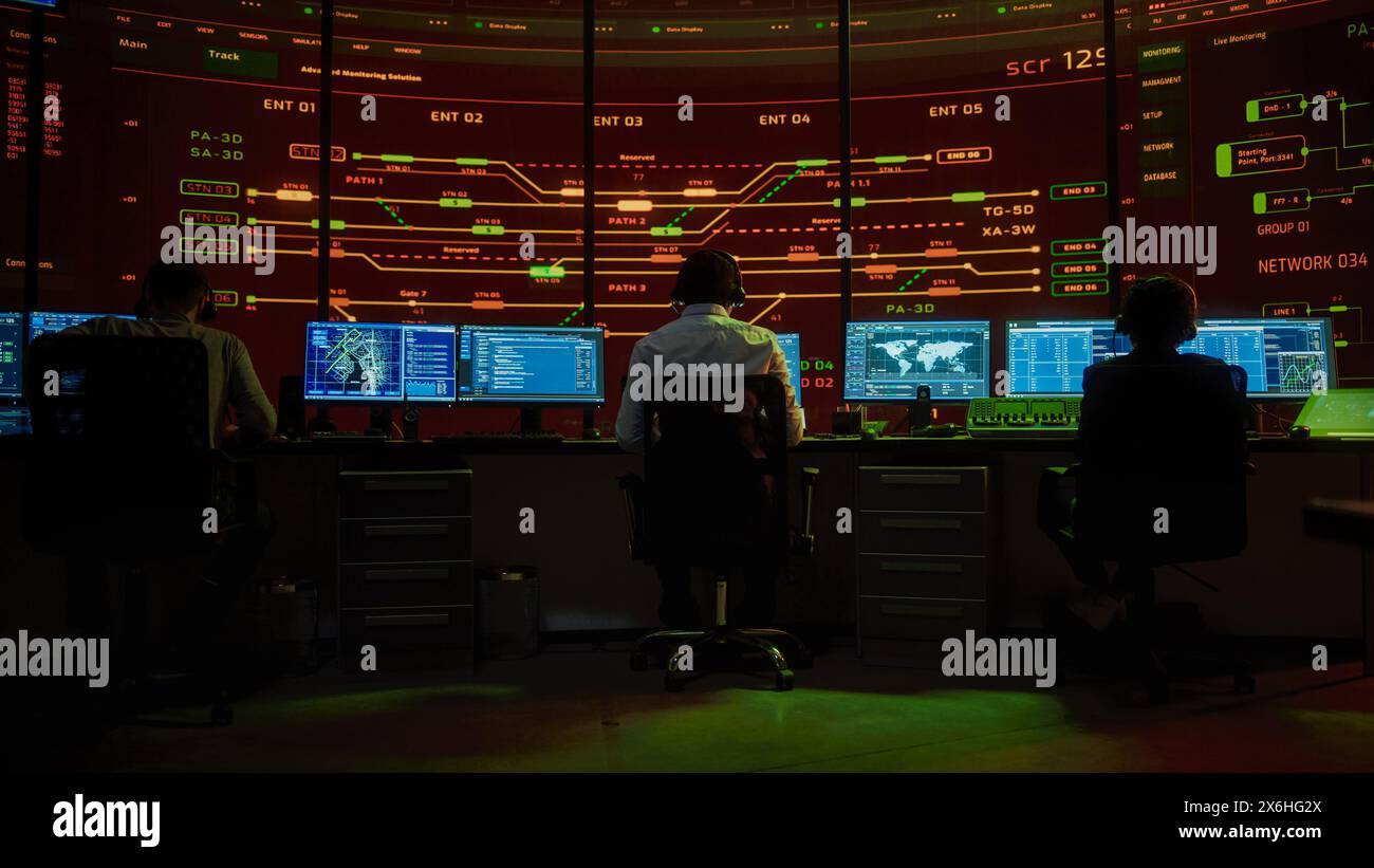 Professional IT Technical Support Specialists and Software Programmer Working on Computers in ...