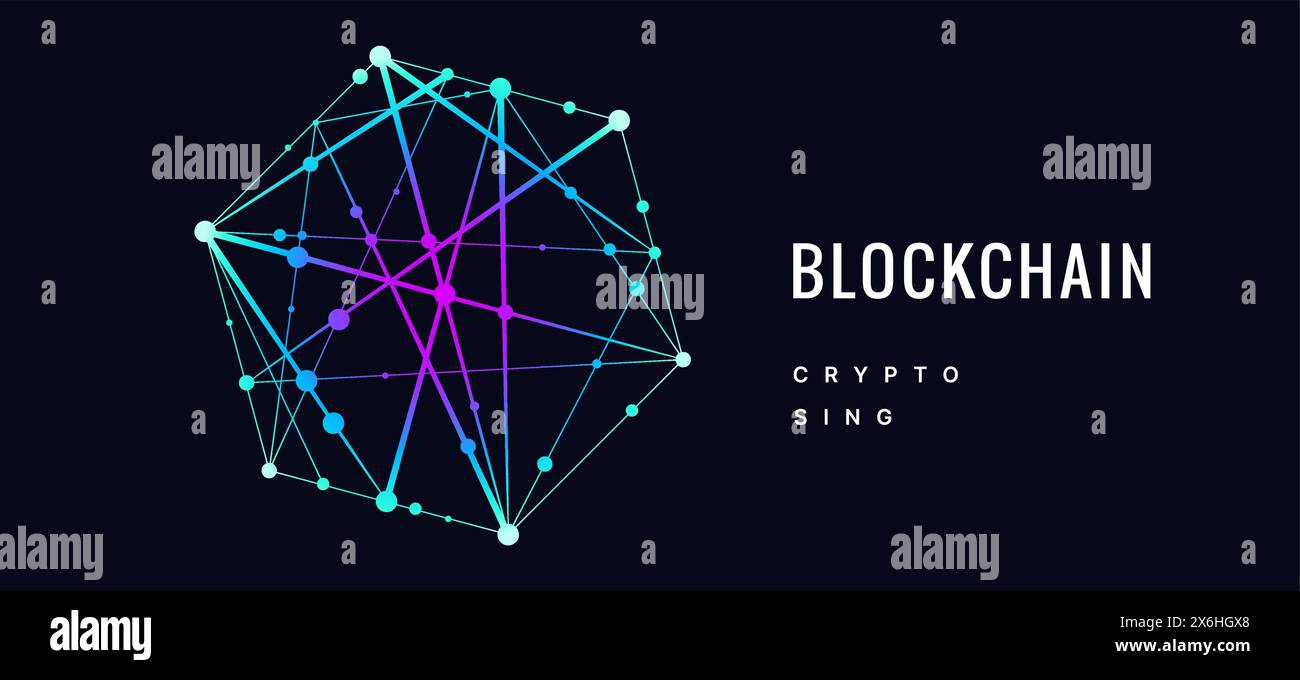 Sign, logo Blockchain transaction Stock Vector Image & Art - Alamy