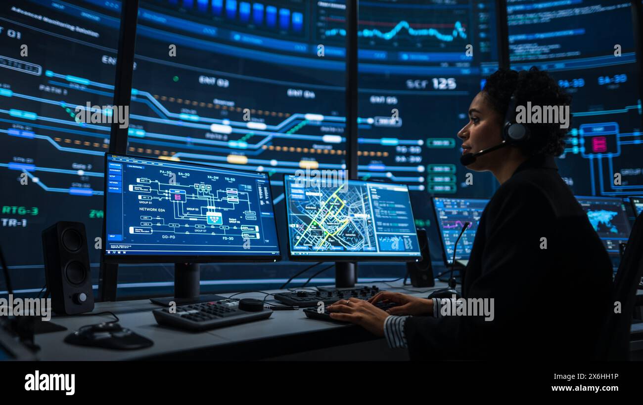 Professional IT Technical Support Specialists and Software Programmer Working on Computers in ...