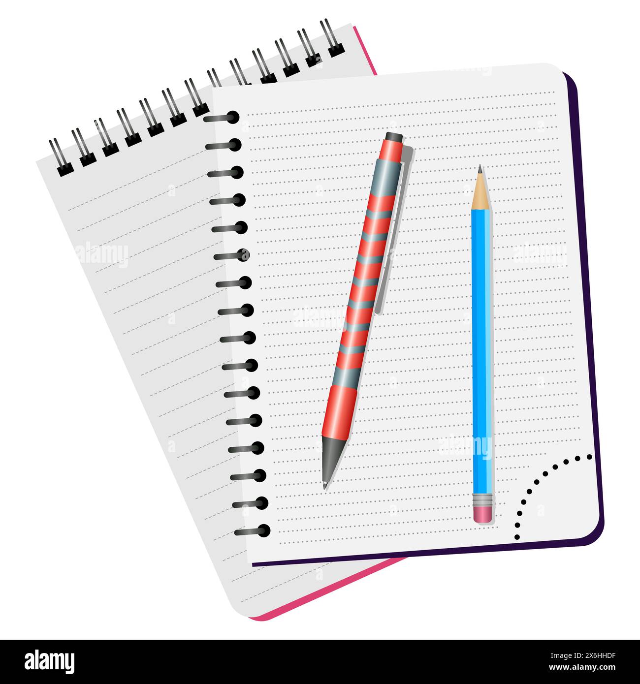 Blue note memo object education Stock Vector Images - Alamy