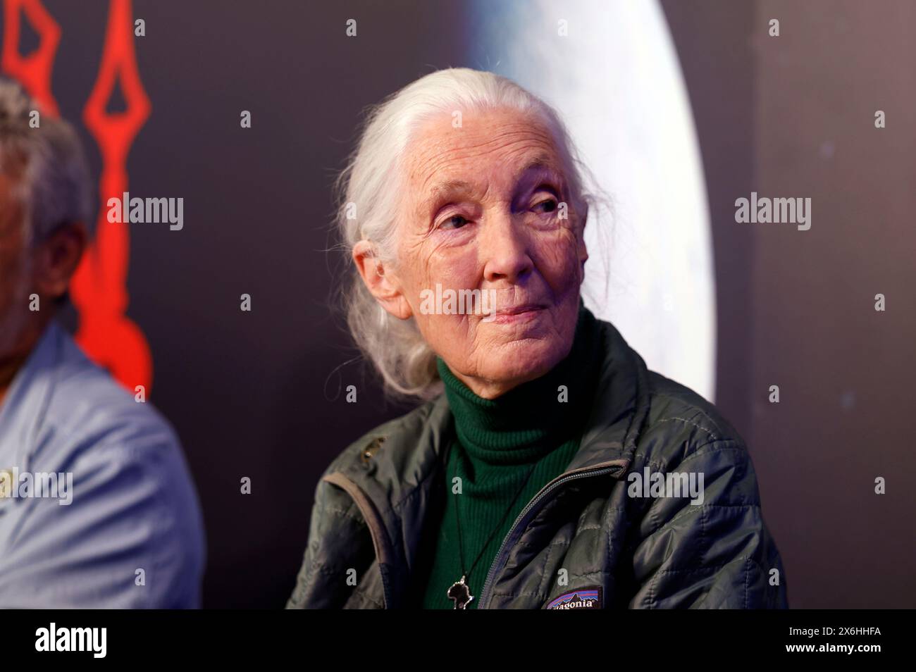 Jane Goodall bei der Pressekonferenz zur Eröffnung vom Starmus VII ...