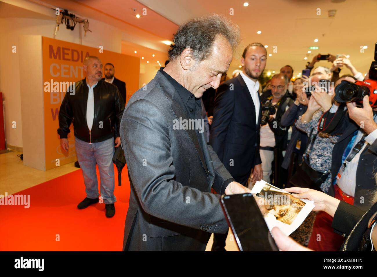 Cannes, France. 15th May, 2024. Press conference for the film ''The ...