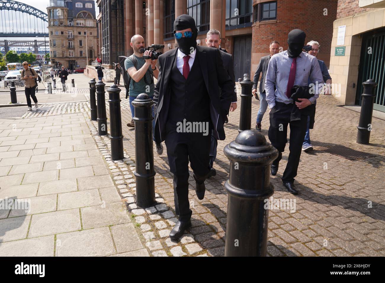 Daniel Graham (left) and Adam Carruthers leaving Newcastle Upon Tyne ...