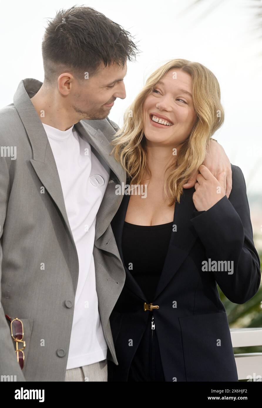 Cannes, France. 15th May, 2024. French actor Raphael Quenard and ...