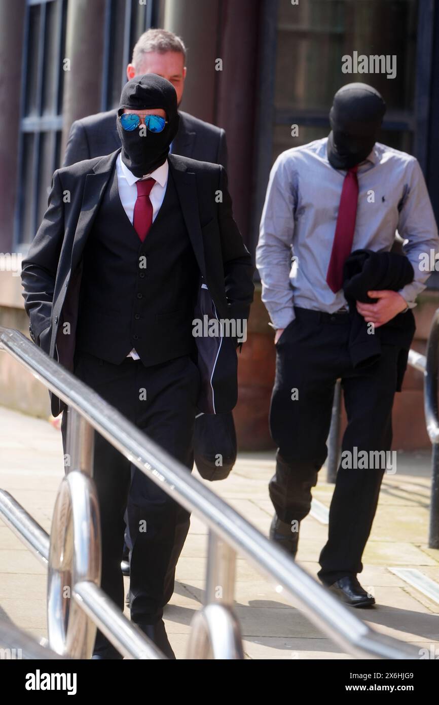 Daniel Graham (left) and Adam Carruthers (right) leaving Newcastle Upon ...