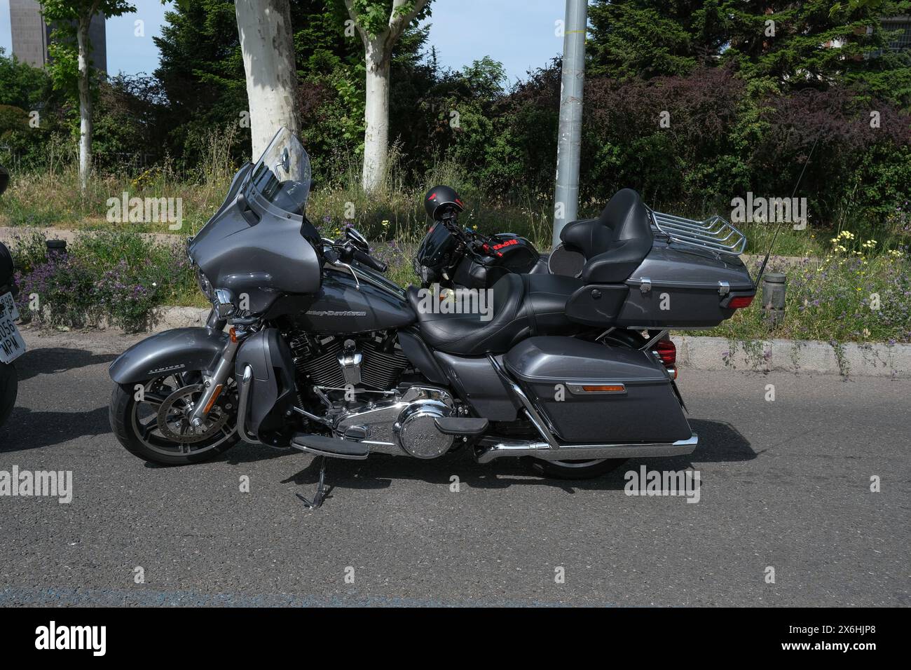 Harley-Davidson motorcycles during a Harley Davidson biker rally before ...