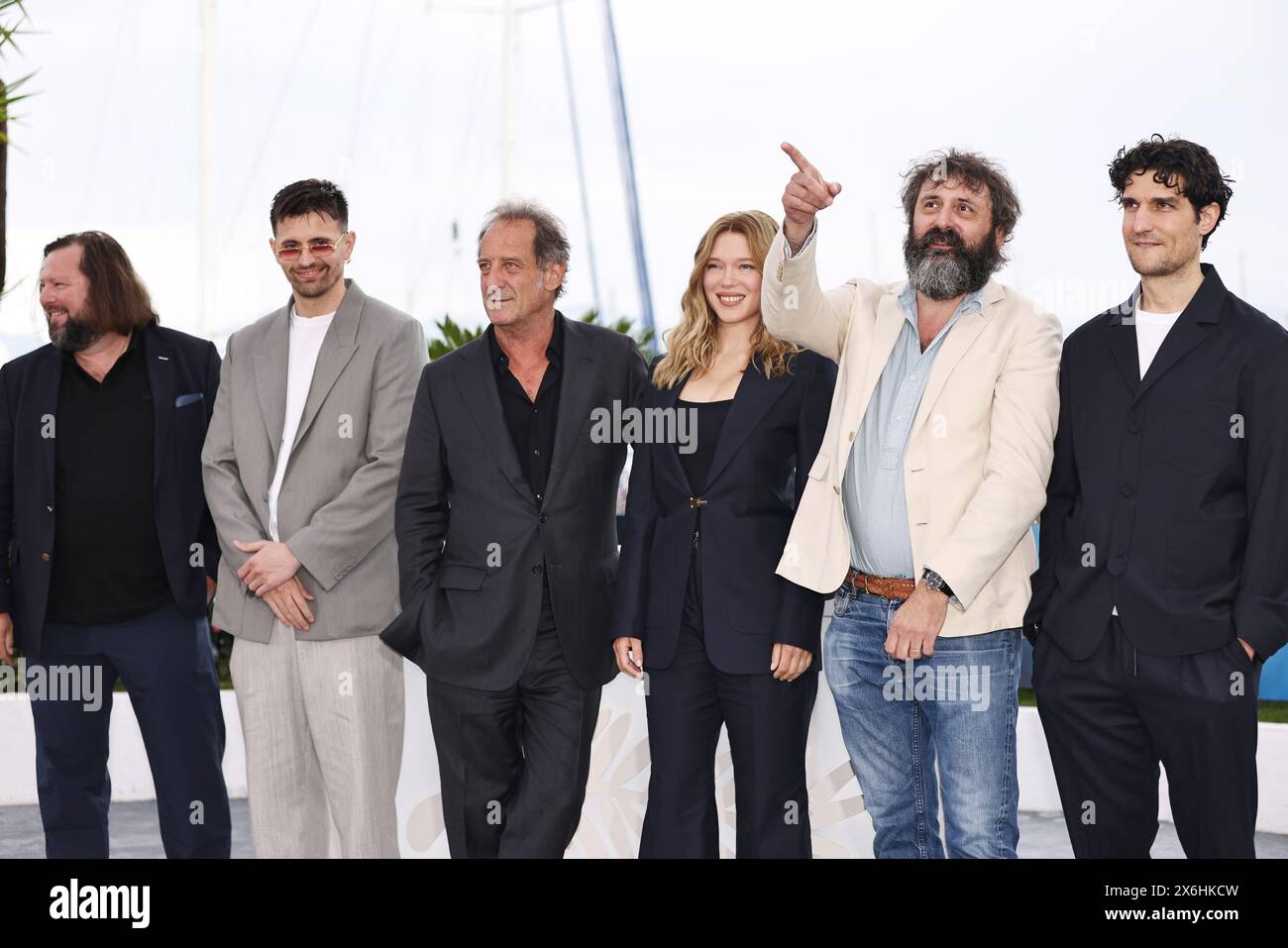 Cannes, France. 15th May, 2024. French actors Manuel Guillot, Raphael ...