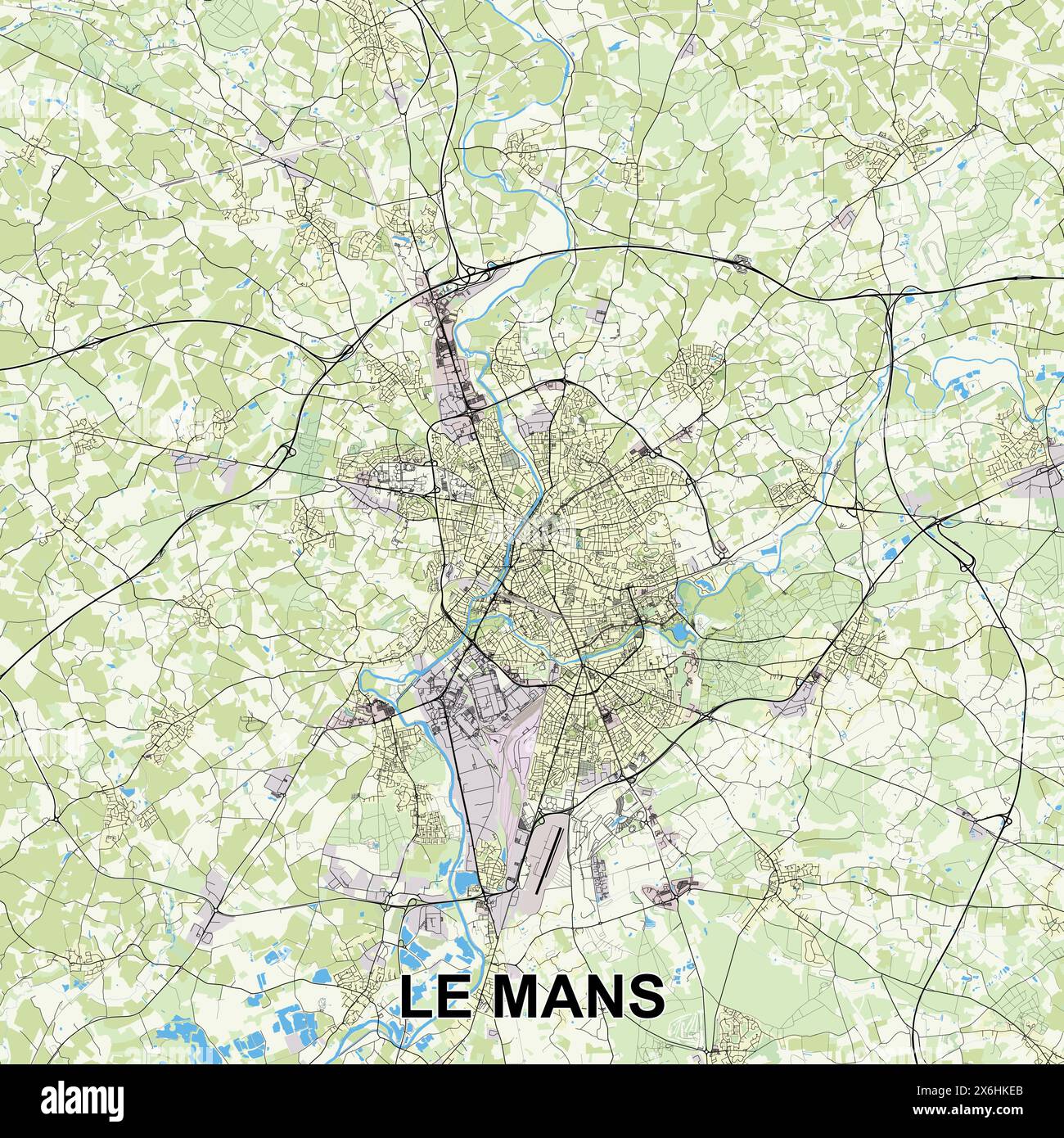 Le mans map hi-res stock photography and images - Alamy