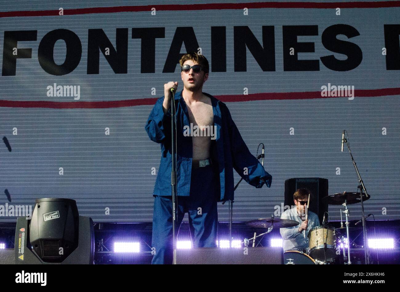 Grian Chatten of Fontaines D.C. performing at Release Athens Festival ...