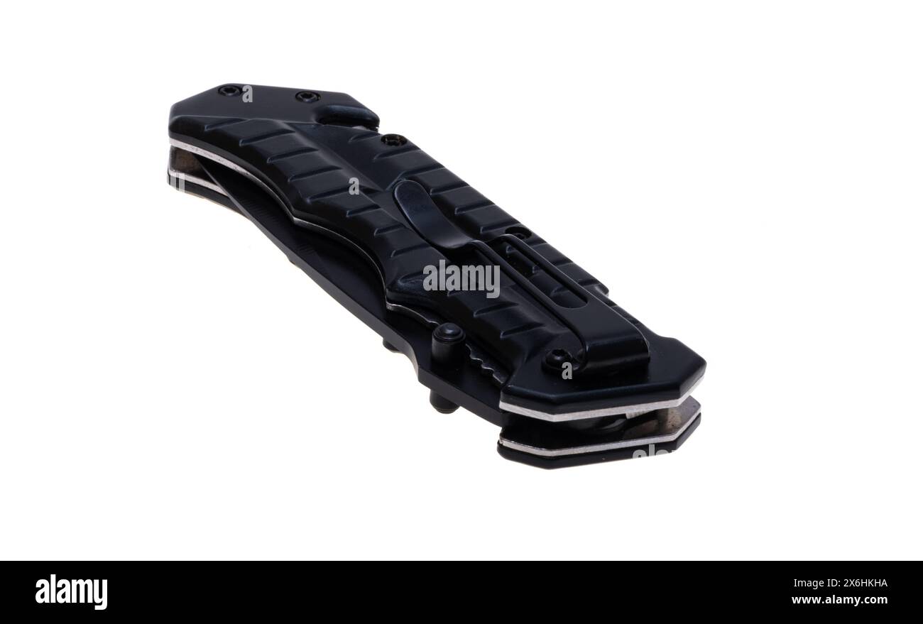 An open switchblade knife hi-res stock photography and images - Alamy
